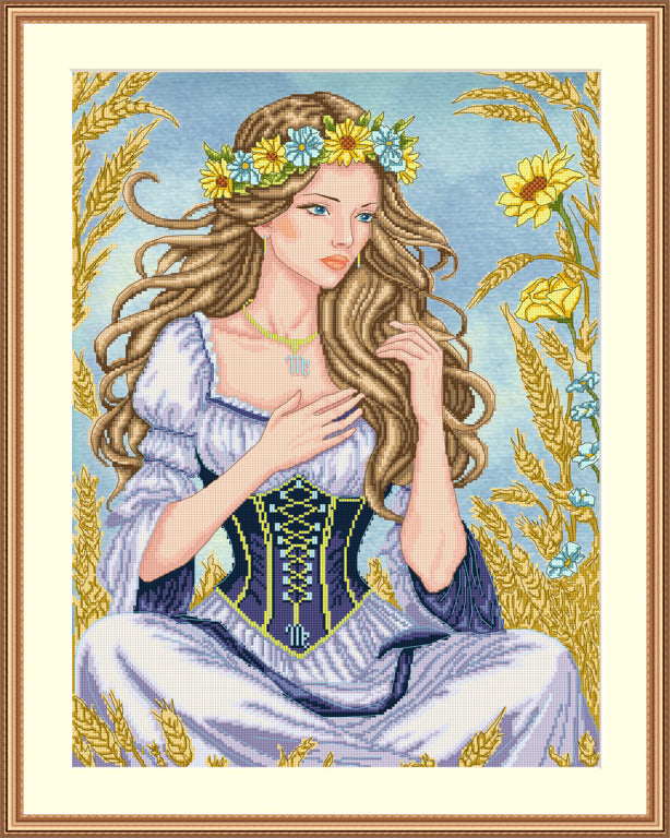Cerelia, The Virgo Maiden – Cross Stitching Art